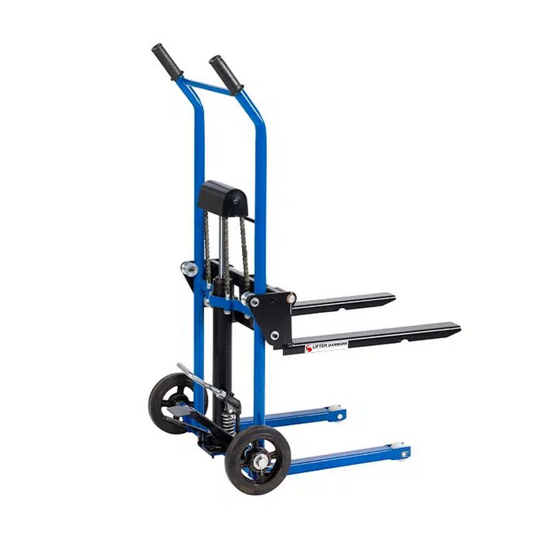 Sækkevogne med lift. El eller manuel hejsemekanisme